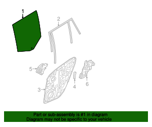 32244881 - Movable Glass - 2018-2020 Volvo XC60 | Volvo OEM Parts Direct