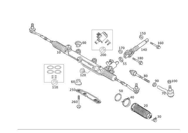 203-330-39-03 - Tie Rod 1960-2011 Mercedes-Benz | Mercedes-Benz USA Parts