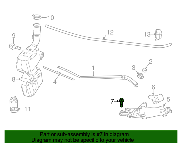 2007-2023 Fiat Front Reinforced Bolt 6104370AA | TascaParts.com