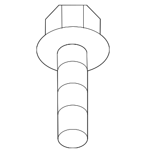 2007-2023 Fiat Front Reinforced Bolt 6104370AA | TascaParts.com