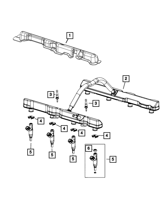 2018-2021 Mopar Fuel Rail 53010893AC | My Mopar Parts