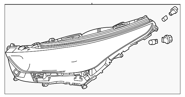 81150-0E460 - Headlamp Assembly Left - 2020-2023 Toyota Highlander | OEM Genuine Toyota Parts