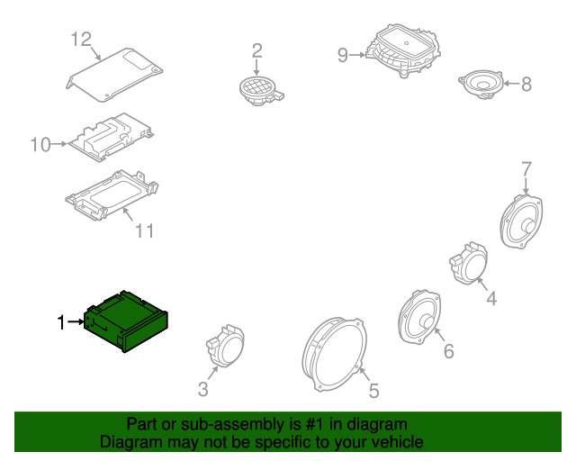 2018 Audi A3 Sportback e-tron Radio Chassis 8V1-035-878-B | Genuine ...