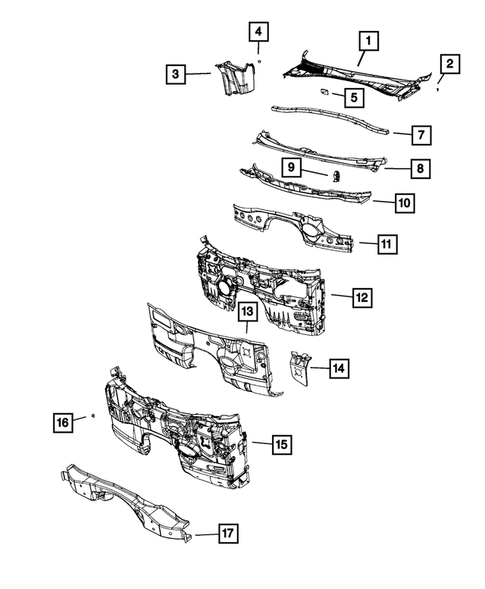 Cowl and Dash Panel for 2023 Dodge Charger | Mopar Estores