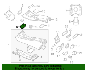 222-683-00-75-64 - Container Insert Mercedes-Benz USA Parts