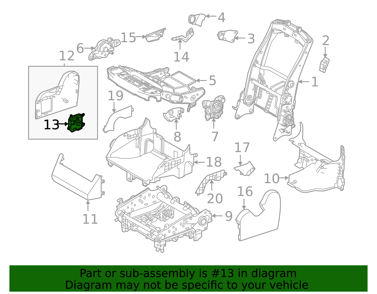 2021-2024 Toyota Sienna 2021-2024 Toyota Sienna - Seat Adjuster 72215 ...