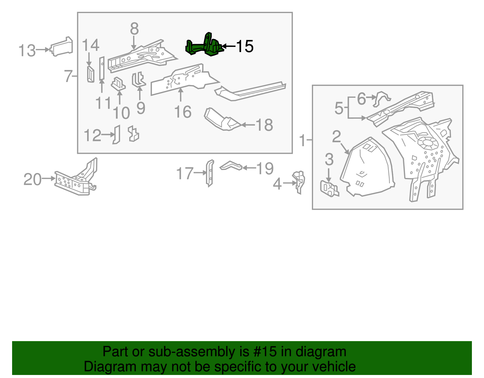 2006-2024 Lexus Rear Reinforced 57017-30051 | OEM Parts Online