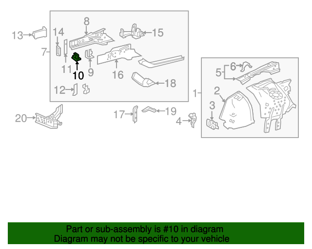 2006-2021 Lexus Bracket 57032-30010 | OEM Parts Online
