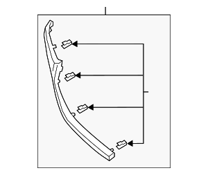 2018-2021 Mazda 6 Front Molding GSH7-50-7K0D | Mazda-Parts