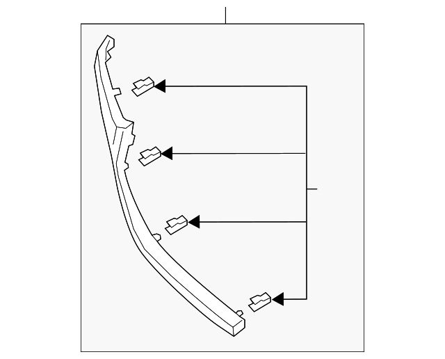 2018-2021 Mazda 6 Front Molding GSH7-50-7K0D | QuirkParts