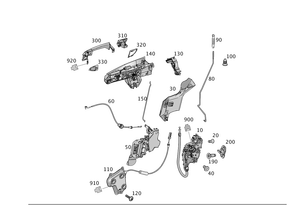 166-760-08-00 - Electrical Closing Aid 2006-2019 Mercedes-Benz ...