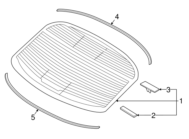 87131-D4000 - Upper Molding 2016-2020 Kia Optima | Kia.Parts Store
