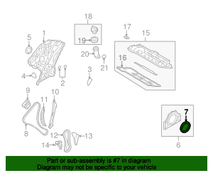 1990-2016 Hyundai Rear Main Seal 21443-2A200 | OEM Parts Online