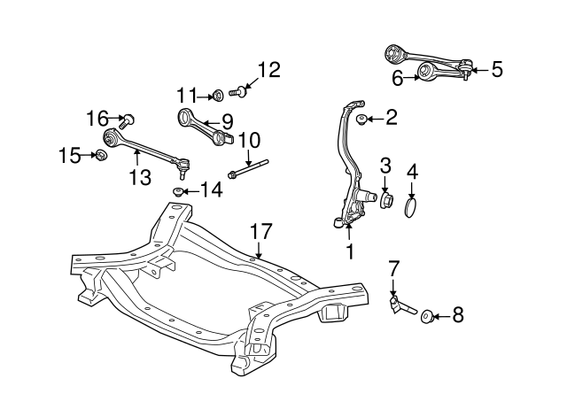 2005-2010 Mopar Lateral Arm - Passenger Side (RH) 5180606AB ...