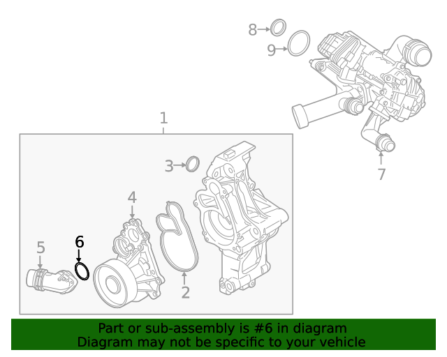 11-51-8-482-260 - Cooling Pipe O-Ring 2019-2023 BMW | AutoNationParts.com