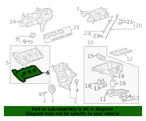 Genuine OEM GM Part - Valve Cover Gasket 2016-2025 GM 12649907 - Parts ...