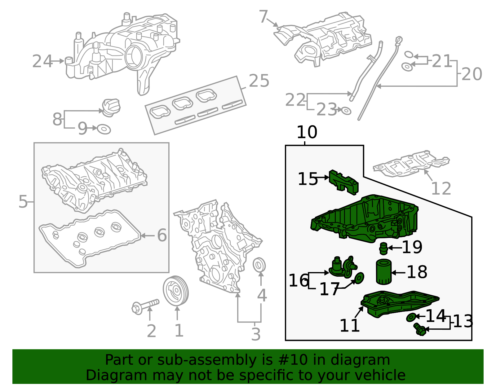 2017-2023 GM Oil Pan 12716560 GM | GMPartsDirect.com
