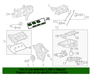 2016-2021 GM Intake Manifold Gasket (1 Each) 12648665 | GMPartsDirect.com