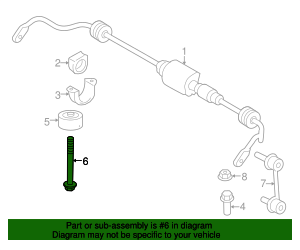 Genuine BMW 07-11-9-903-947 | Suspension Stabilizer Bar Bracket Bolt ...