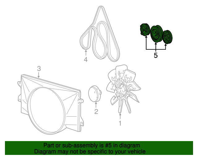 5L3Z-6B209-AA - Belt Tensioner 1997-2008 Ford | Ford OEM Parts Direct