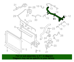 2003-2009 Volvo Cooling Pipe 30650430 | TascaParts.com