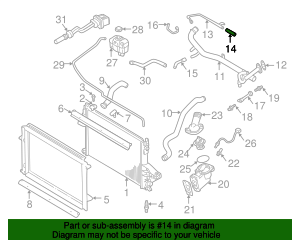 1993-2016 Volvo Coolant Hose 31439471 | TascaParts.com