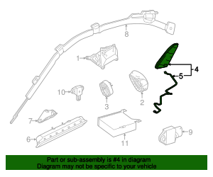 4518600600 - Side Impact Inflator Module 2015-2016 Smart Fortwo ...