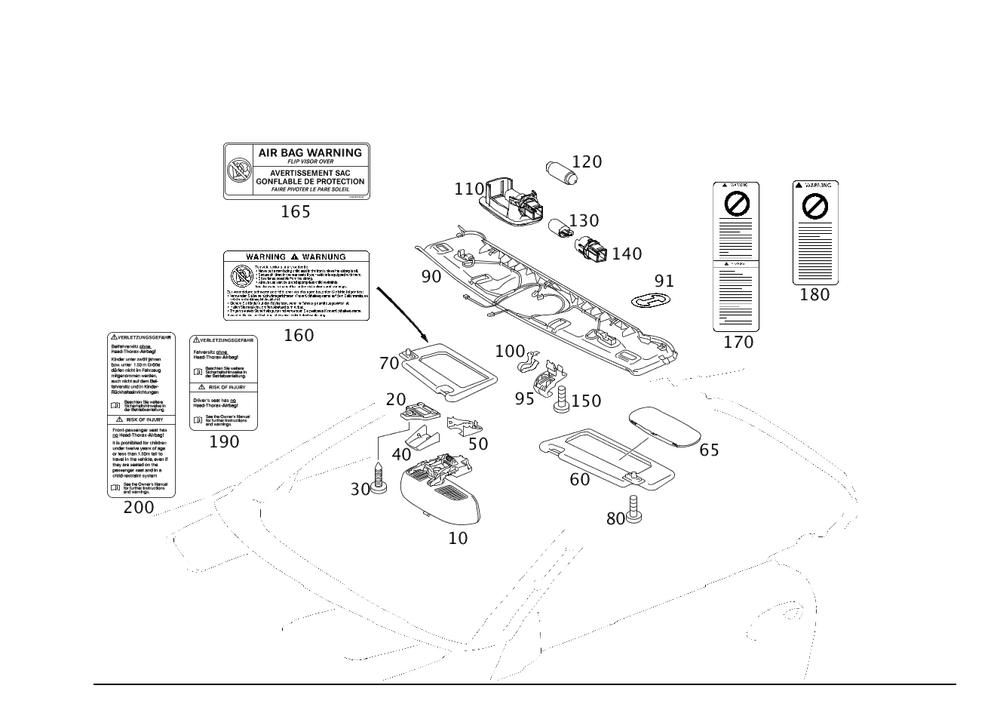 221-820-04-01 - Interior Lamp 1954-2024 Mercedes-Benz | Mercedes-Benz ...