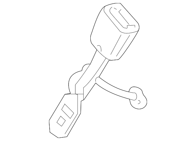 85105754 - Whisper Beige Front Passenger Side Seat Belt Buckle 2021 ...