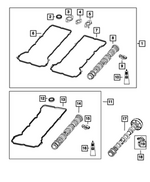 2016-2025 Mopar Exhaust Camshaft, Right Side 05048030AD | OEM Parts Online