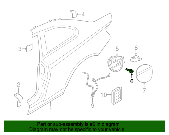 Genuine BMW 51-17-7-257-780 | Fuel Pocket Bumper | FREE Shipping on ...
