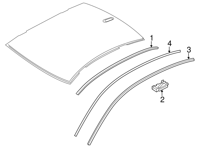 Genuine BMW 51-33-7-196-355 | Finish Molding | FREE Shipping on Most ...