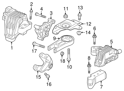 Engine & Trans Mounting for 2015 Chrysler 200 | Mopar Parts