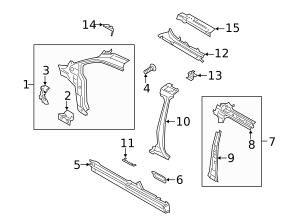 KT1Z-6110129-F - Inner Rocker 2019-2023 Ford Transit Connect | Group 1 ...
