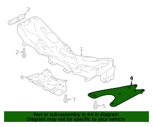20107FL010 - High-Quality Suspension Crossmember Reinforcement for 2018 ...
