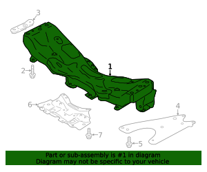 20101FL002 - Cross-Member 2018-2023 Subaru | Bam Wholesale Parts