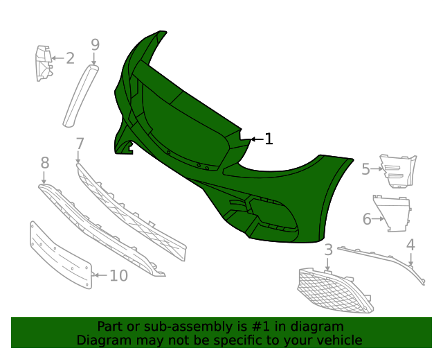 213-885-81-04-9999 - Bumper Cover 2021-2023 Mercedes-Benz E 53 AMG ...