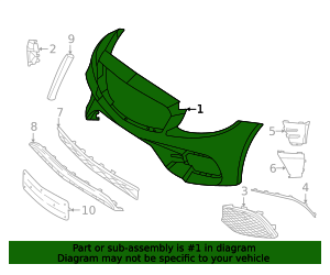 213-885-81-04-9999 - Bumper Cover 2021-2023 Mercedes-Benz E 53 AMG ...