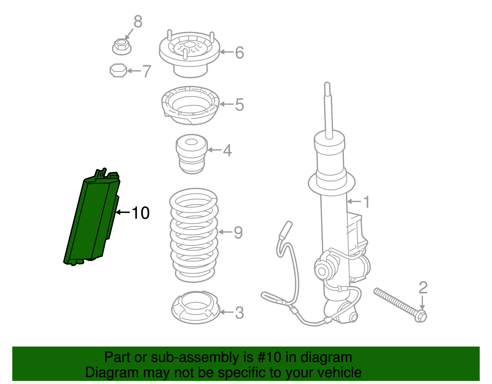 37146887312 - 2014-2019 BMW Active Suspension Control Module (37-14-6 ...
