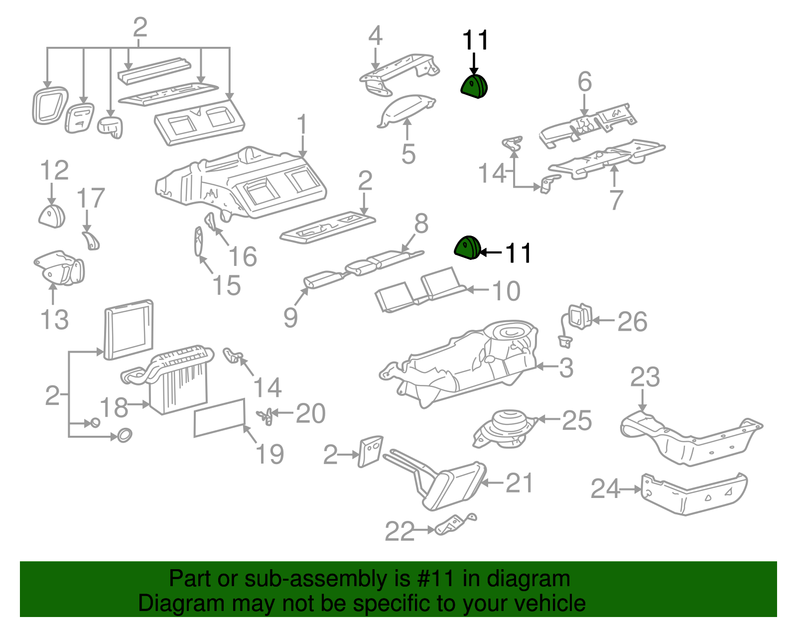 1995-2014 GM Temperature Mode Valve Actuator Assembly 89018365 GM ...