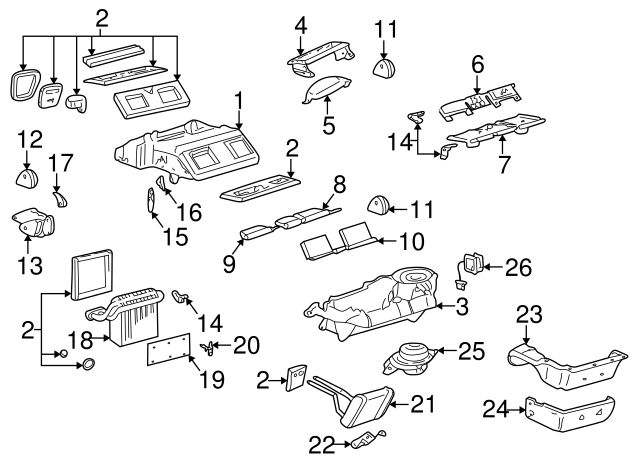 1995-2014 GM Temperature Valve Actuator 89018375 GM | GMPartsDirect.com