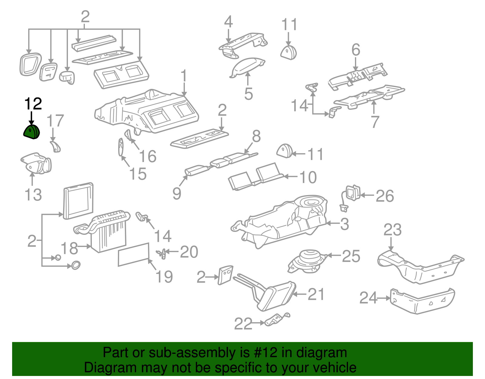 1995-2014 GM Temperature Valve Actuator 89018375 | NewGMParts.com