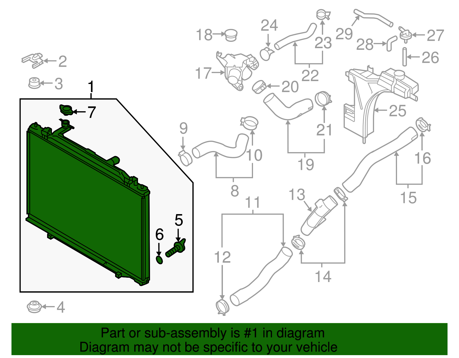 PY8V-15-200 - Radiator Assembly - 2016-2023 Mazda CX-9 | Mazda Swag