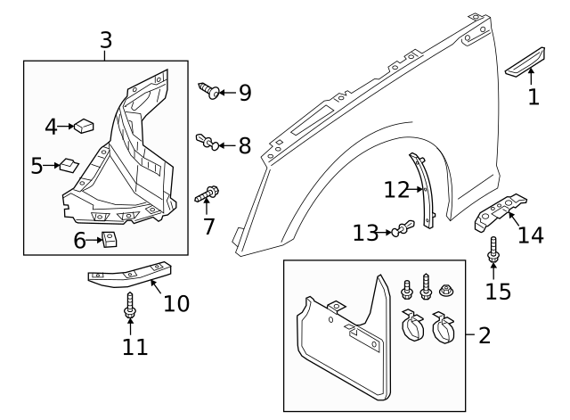 2017-2024 Audi End Plate 8W0-853-833 | Audi USA Parts
