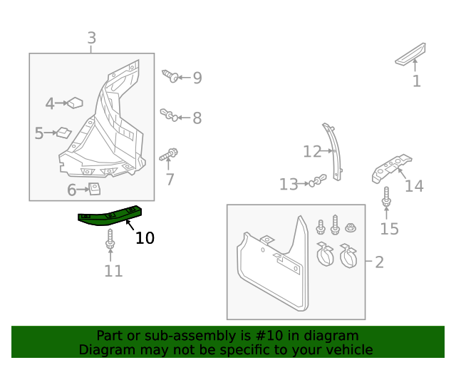 2017-2024 Audi End Plate 8W0-853-833 | Audi USA Parts