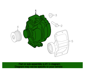 Remanufactured Alternator 000-906-27-00-87 | Mercedes-Benz Parts