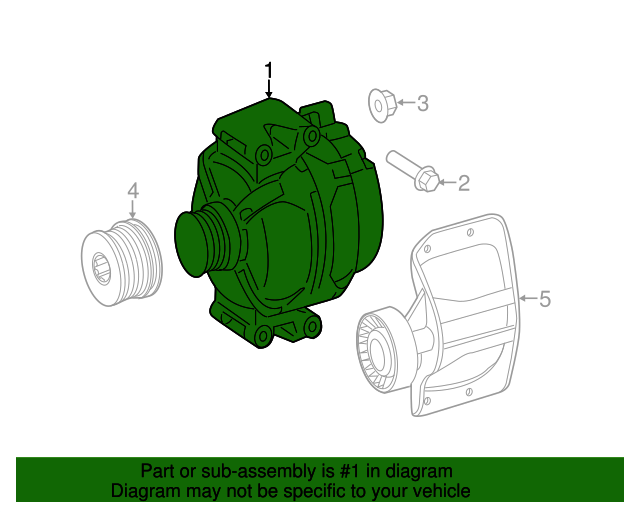000-906-27-00-87 - Alternator 2007-2022 Mercedes-Benz | Mercedes-Benz ...