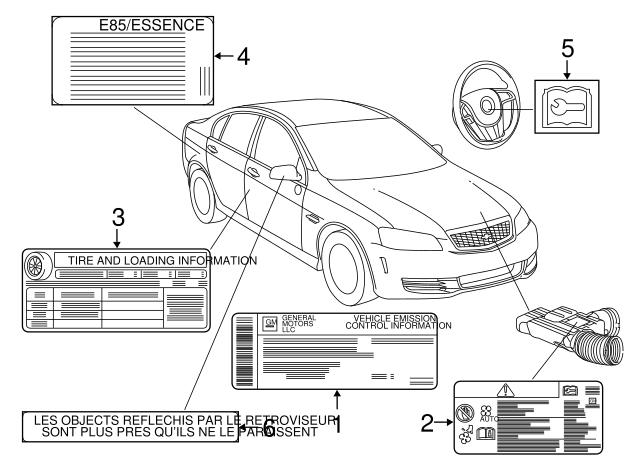 92246964 GM Vehicle Emission Control Information Label | GM Parts Store