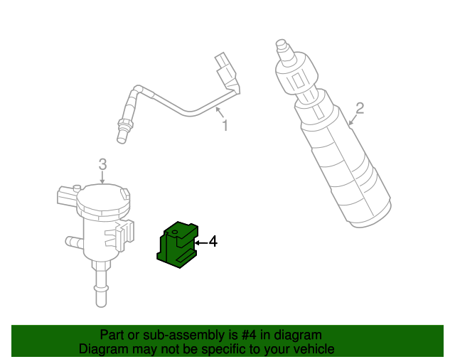 000-476-45-36 - Vapor Canister Purge Solenoid Bracket 2012-2023 ...