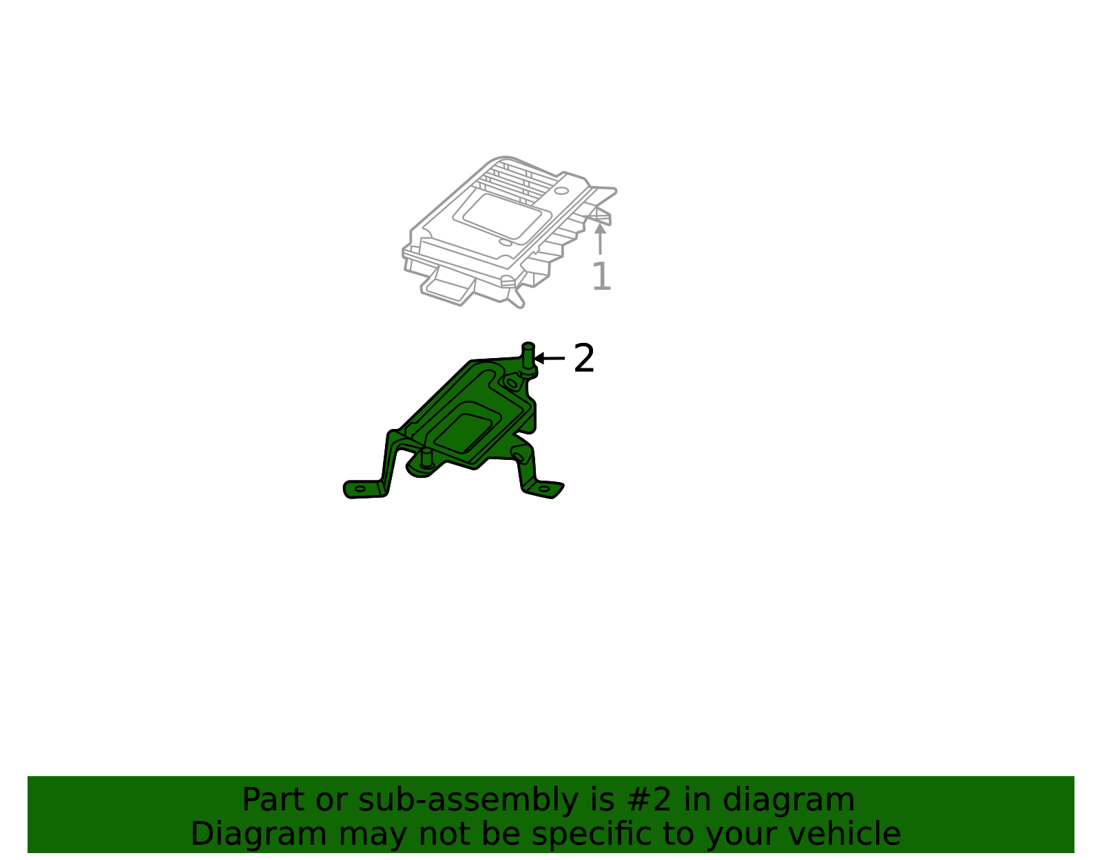 2020-2025 Cadillac XT5 Video Processing Module Bracket 84479280 ...